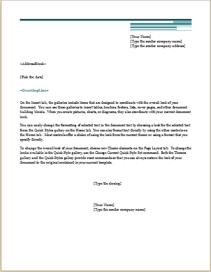 MAIL MERGE LETTER Word Template Word Excel Templates