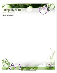 Floral Letterhead Templates for MS Word | Download Editable