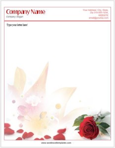 Floral Letterhead Templates for MS Word | Download Editable