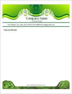 Floral Letterhead Templates for MS Word | Download Editable