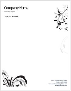 Floral Letterhead Templates for MS Word | Download Editable