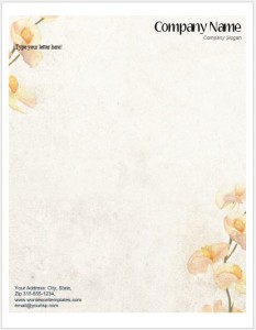 Floral Letterhead Templates for MS Word | Download Editable