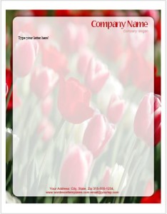 Floral Letterhead Templates for MS Word | Download Editable