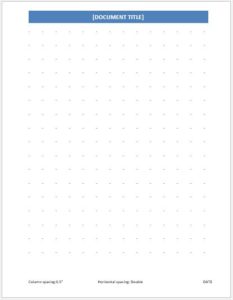 Dotted Papers for MS Word | Word & Excel Templates