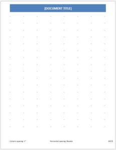 Dotted Papers for MS Word | Word & Excel Templates