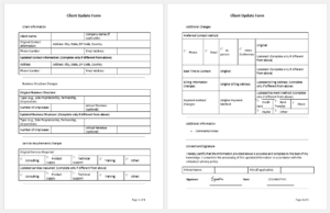 Client Information Form Templates for Word | Download Sample