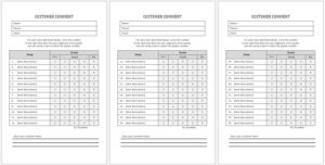 Customer Comment Cards Templates for MS Word | Edit & Print