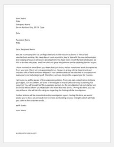 Warning Letter to an Employee for Carelessness Download