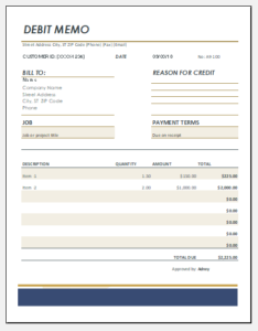 5 Debit Note Formats for MS Word | Word & Excel Templates
