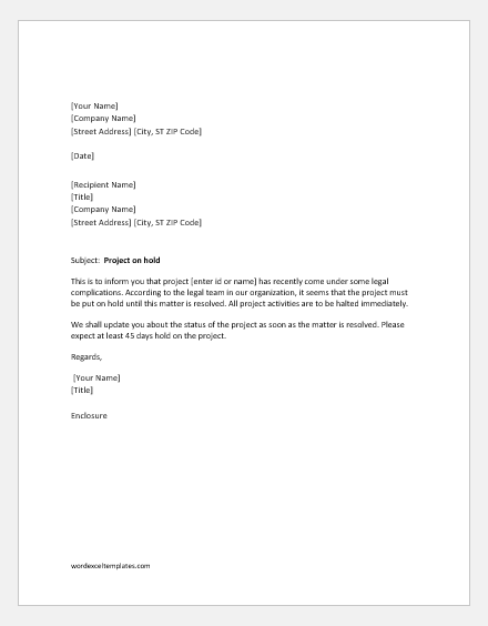 Notification Letters related to Project Completion | Word & Excel Templates Notification Letters related to Project Completion | Word & Excel Templates