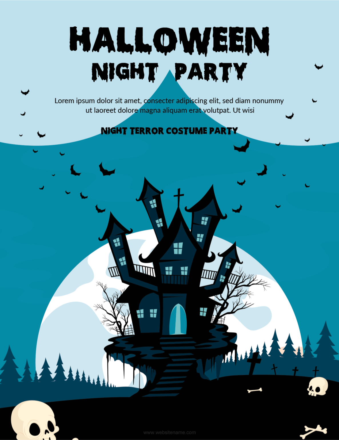 10+ Best Halloween Party Flyer Templates for MS Word | Edit