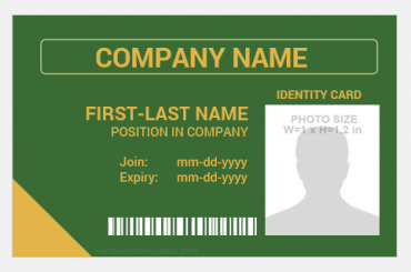 10 Best Employee ID Card Formats for MS Word | Download Free