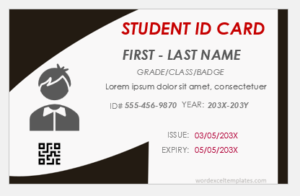 10 Student ID Card Templates in Editable & Printable Format