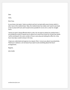 Work from Home Part-Time Request Emails | Download/Copy