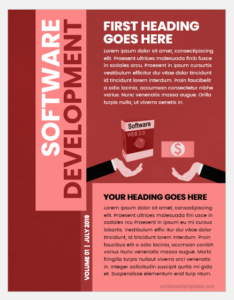 Software Company Newsletter Templates for Word | Download