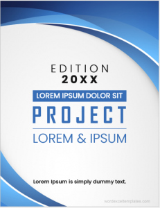 Project Cover Page Templates for MS Word | Editable Formats