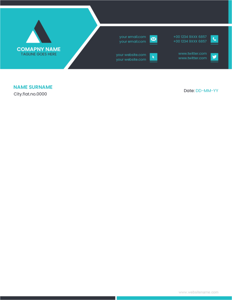 Business Letterhead Templates for Word | Download Word Files