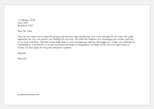Nice Reply (Messages) to Customer for Appreciation | Word & Excel Templates