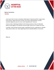 Hospital Letterhead Templates for Word | Download Edit Print