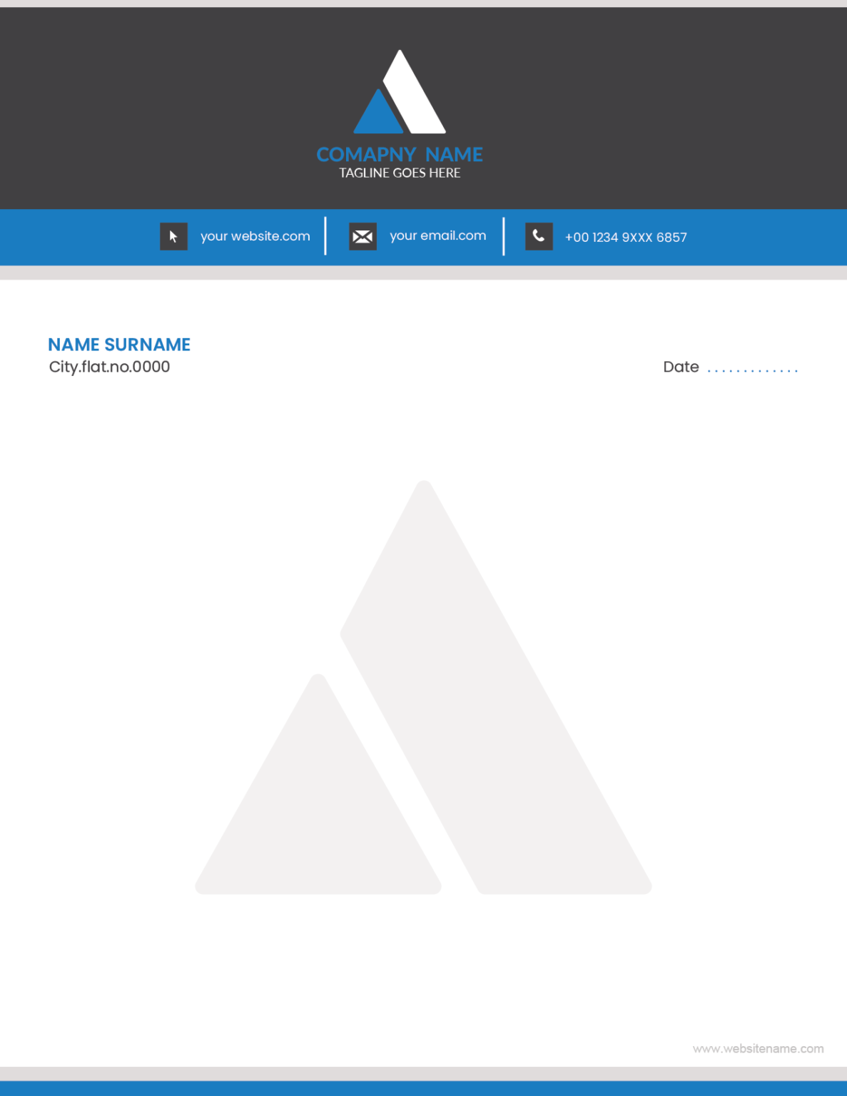Business Letterhead Templates & Formats for MS Word | Save
