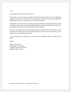 Business Tie-up Proposal Letter Template | Download Samples