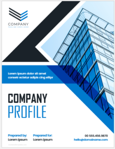 Company Profile Cover Page Templates for Word | Download