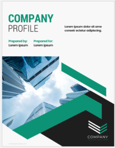 Company Profile Cover Page Templates for Word | Download