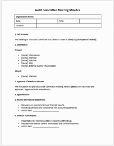 50+ Examples of Meeting Minutes for Professional Meetings