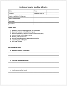 50+ Examples of Meeting Minutes for Professional Meetings