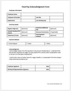 25+ HR-related Commonly Used Form Templates | Download/Save