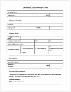 25+ HR-related Commonly Used Form Templates | Download/Save