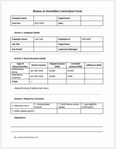 15 Commonly Used Forms Related to Payroll Correction | Save