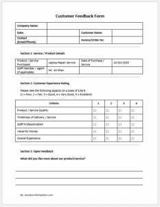15+ Commonly Used Customer Service and Support Forms | Save