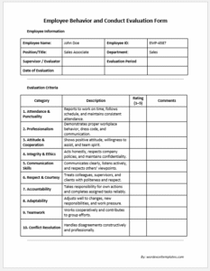 15+ Must Have Employee Scrutiny & Evaluation Forms at Work