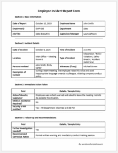 25+ Common Office Discipline & Violation Forms | Save/Print