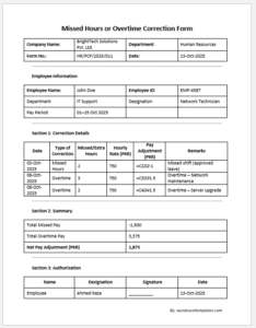 15 Commonly Used Forms Related to Payroll Correction | Save