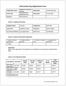 15 Commonly Used Forms Related to Payroll Correction | Save