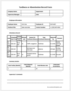 25+ Common Office Discipline & Violation Forms | Save/Print