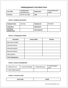 15 Commonly Used Forms Related to Payroll Correction | Save
