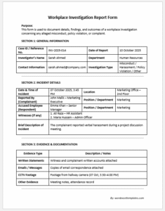 25+ Common Office Discipline & Violation Forms | Save/Print