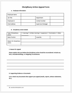 20+ Employee Dispute & Grievance Forms for MS Word | Save