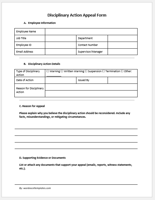 20+ Employee Dispute & Grievance Forms for MS Word | Save