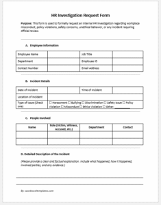 20+ Employee Dispute & Grievance Forms for MS Word | Save