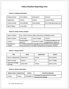20+ Employee Dispute & Grievance Forms for MS Word | Save