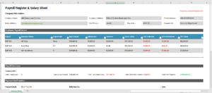 Payroll Register & Salary Sheet Generator | Edit Online