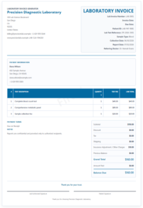All-in-One Medical Invoice Generator | Create Online & Print